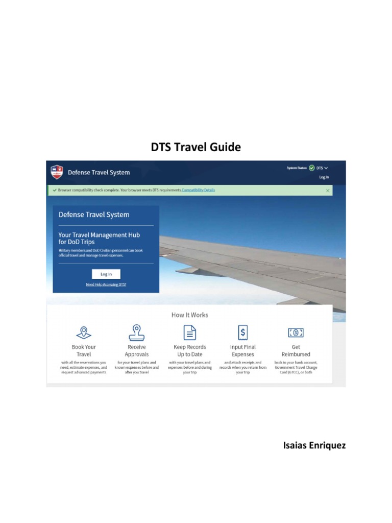 DTS Travel Guide | PDF | Voucher | Per Diem