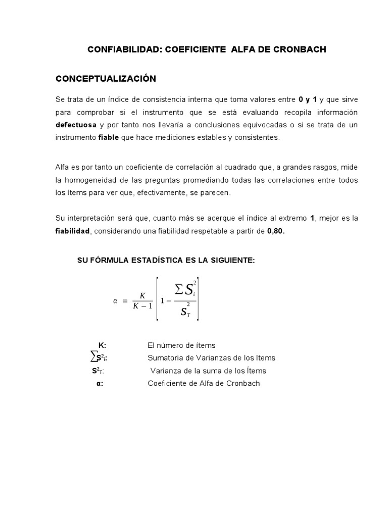 Módulo de Alfa de Cronbach | PDF | Alfa de Cronbach | Enseñanza de matemática