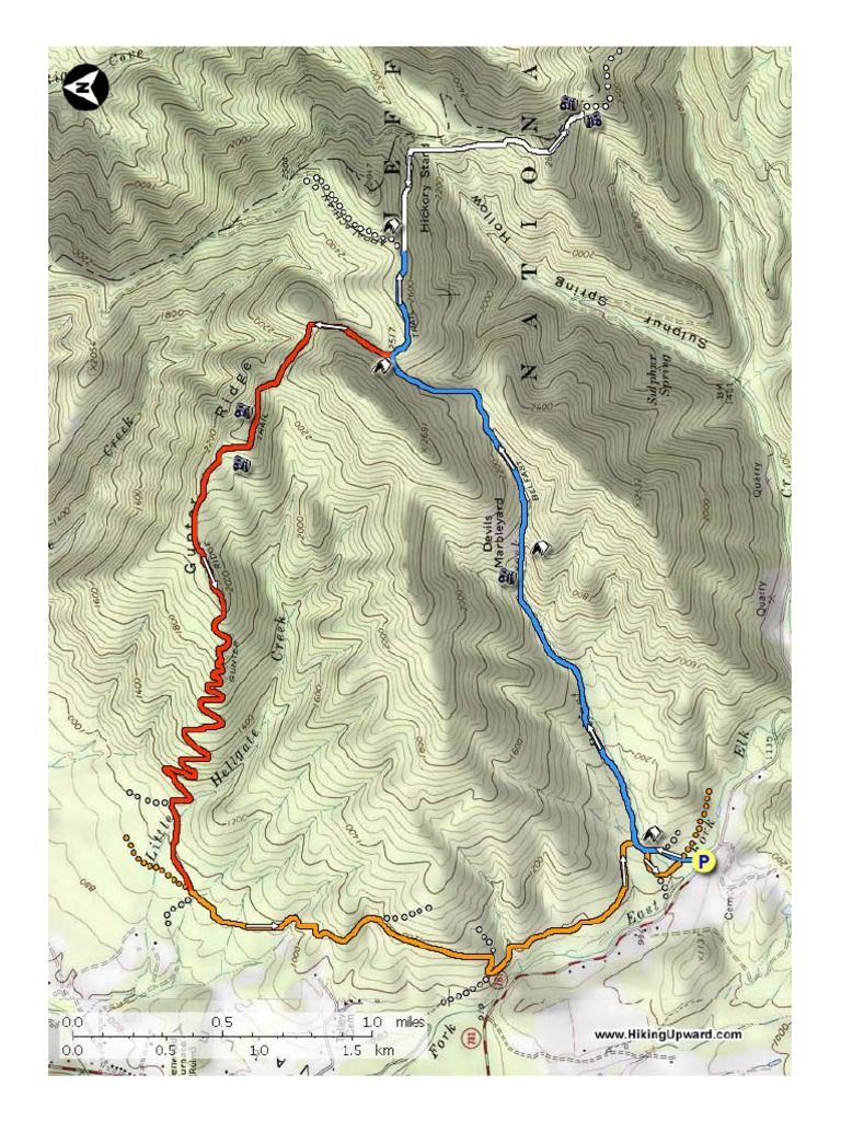 Devils Marbleyard Hike Map | PDF | Trail | Appalachian Trail