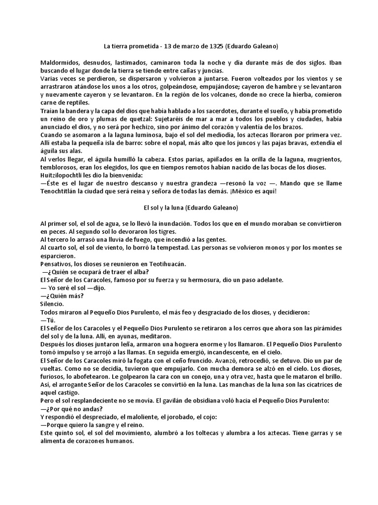 Textos de Eduardo Galeano | PDF