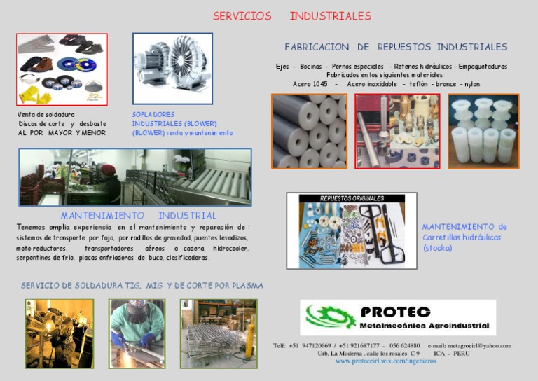 Folleto PROTEC 2023 Ventas y Servicios | PDF