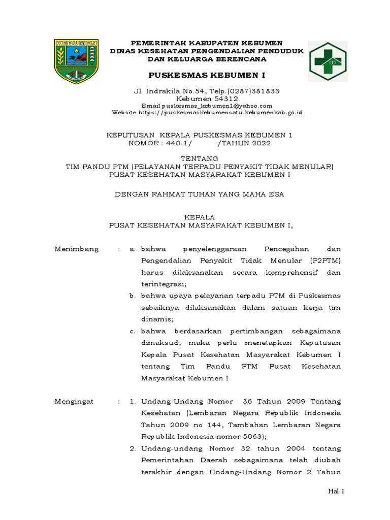 SK. TIM Pandu PTM Juli 22 | PDF