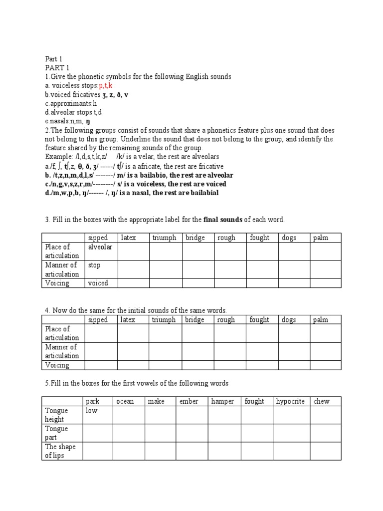 Assignment 12 | PDF | Phonetics | Phoneme