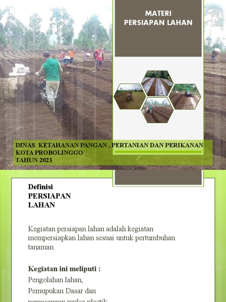 Persiapan Lahan Optimal 2023 | PDF | Griya & Taman