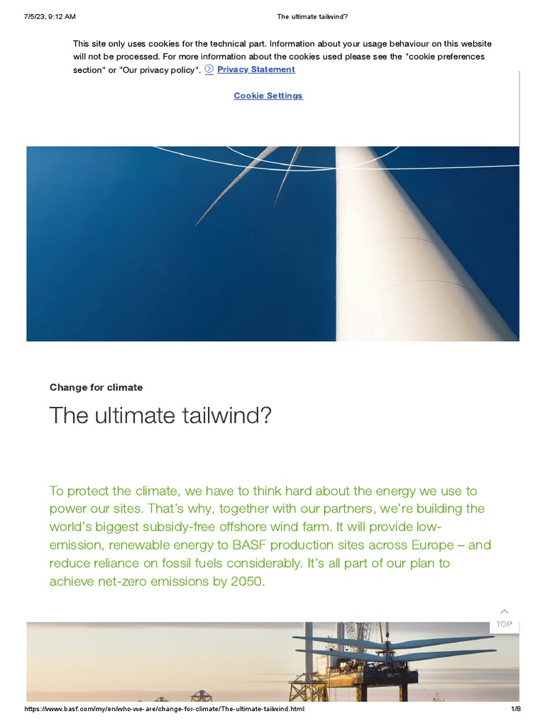 The Ultimate Tailwind | PDF | Sustainable Energy | Wind Farm The Ultimate Tailwind | PDF | Sustainable Energy | Wind Farm
