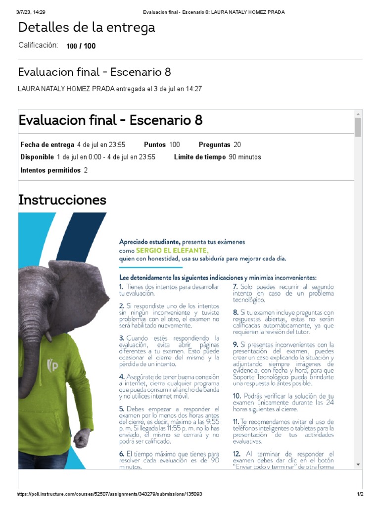 Evaluacion final - Escenario 8 | PDF