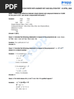 Math IV Solution Set | PDF | Equations | Real Number