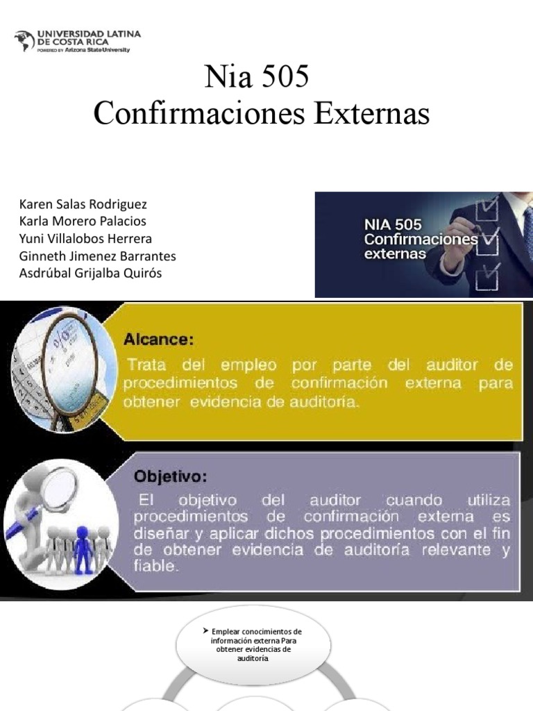 Presentacion Nia 505 | PDF