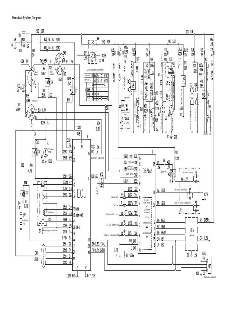 Electrical Diagram 6085 | Download Free PDF | Switch | Throttle