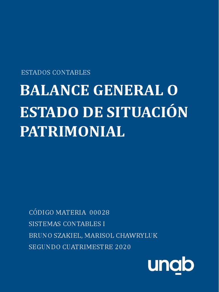 Balance General | PDF | Contabilidad | Hoja de balance