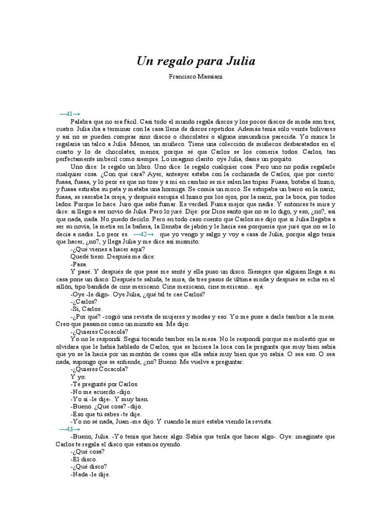 Un Regalo para Julia de F. Massiani OPCIONAL | PDF
