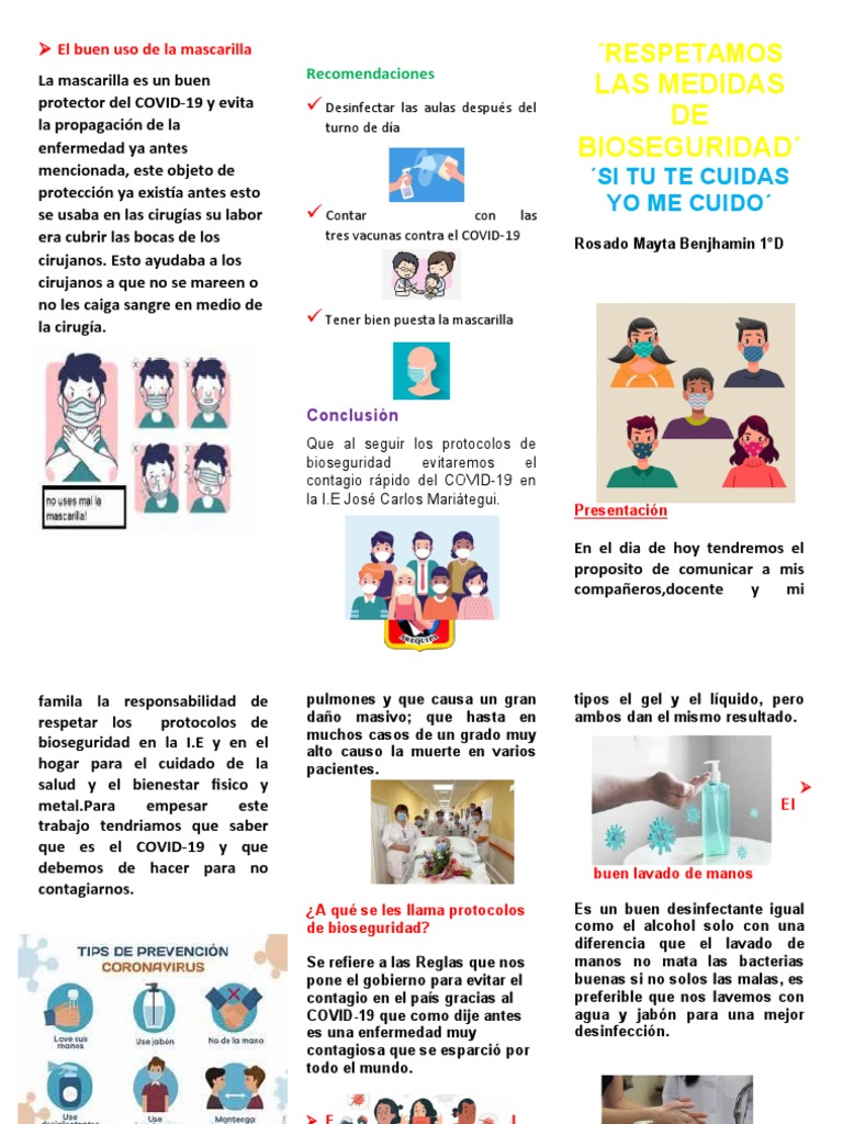 TRIPTICO COVID-19 | PDF | Salud pública | Medicina