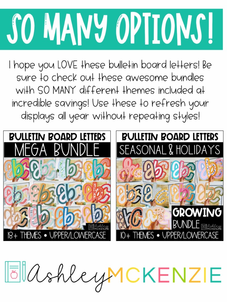 A-Z Bulletin Board Letters Freebie Version 1 | PDF