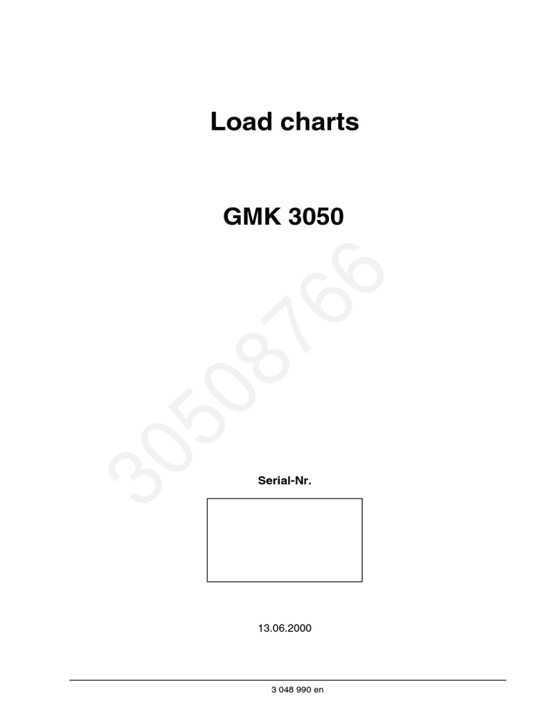 GMK 3050 | PDF | Crane (Machine)