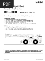 LINKBELT 250 T Load Chart | PDF | Crane (Machine) | Elevator