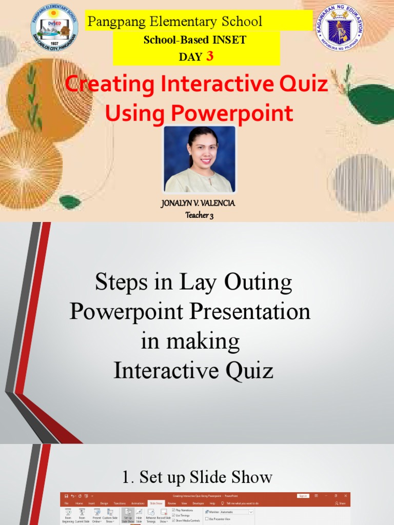 Creating Interactive Quiz Using Powerpoint | PDF