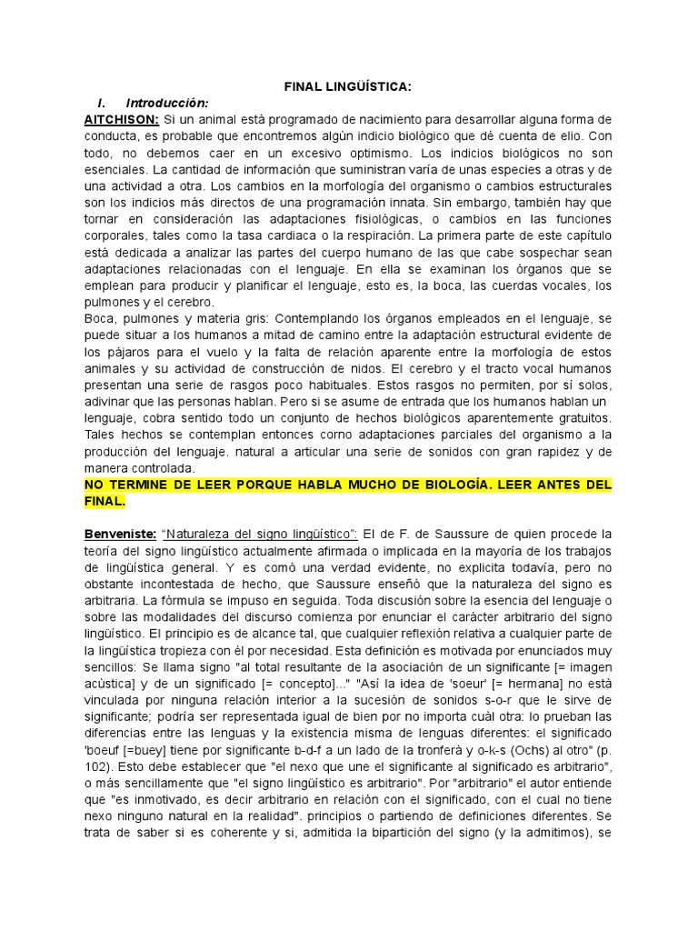 Final Linguistica | PDF | Sociolingüística | Lingüística