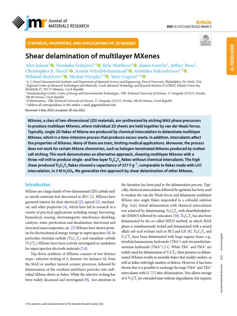Alex Inman 2022 | PDF | Physical Sciences | Chemical Substances