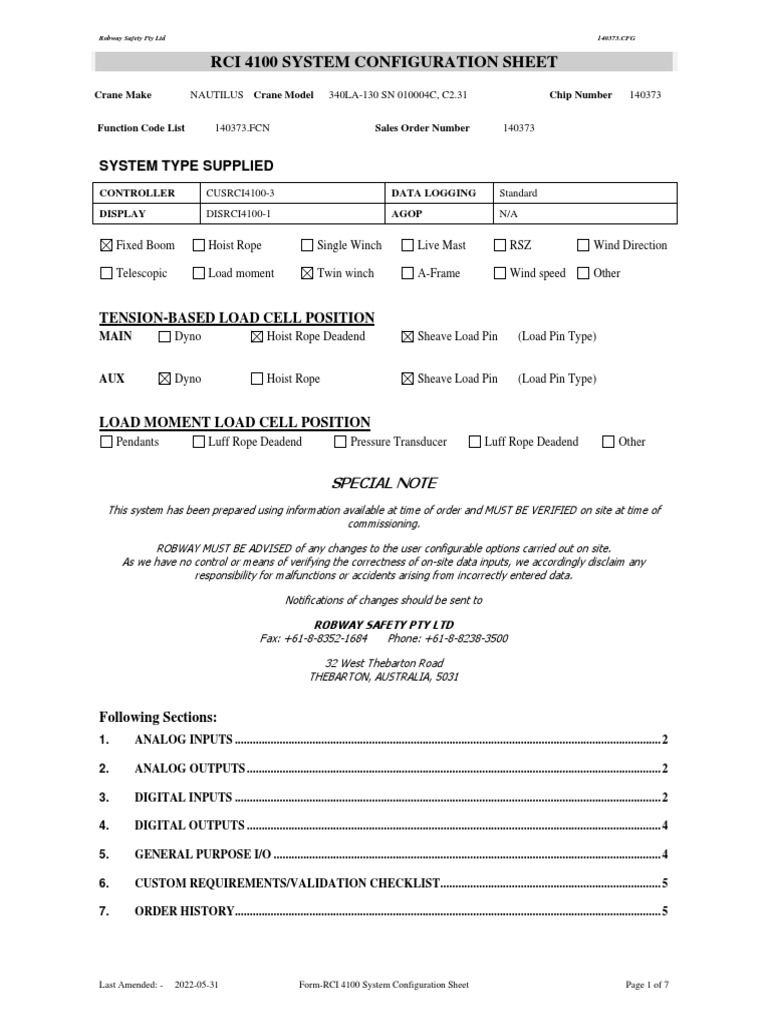 Rci 4100 System Configuration Sheet | Download Free PDF | Logic Gate ...