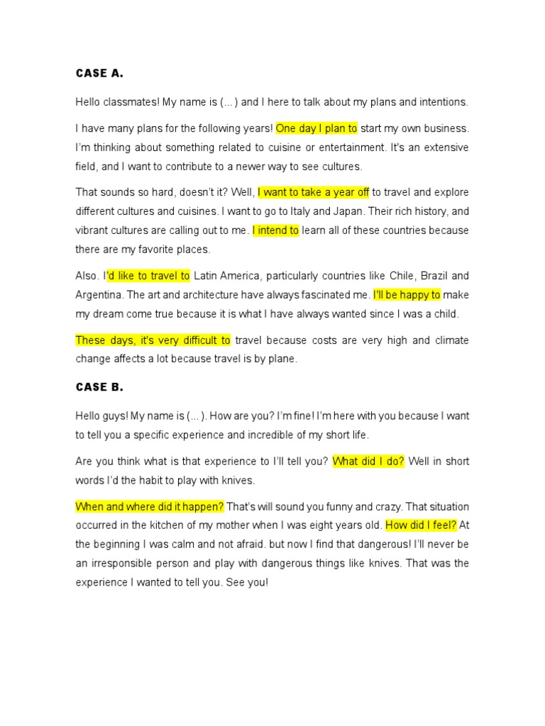Future Plans and Cultural Exploration | PDF
