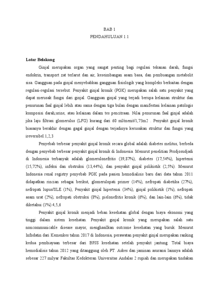 Pemeriksaan Faal Ginjal | PDF