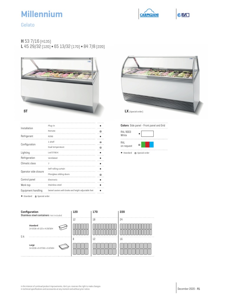 Millennium Gelato December 2020-r1 - Carpigiani - Isa 2 | PDF ...