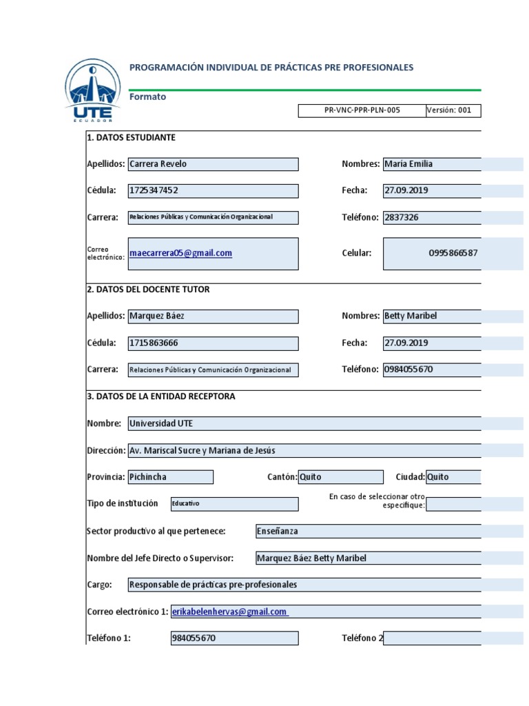 Documentos Del Estudiante Final | PDF