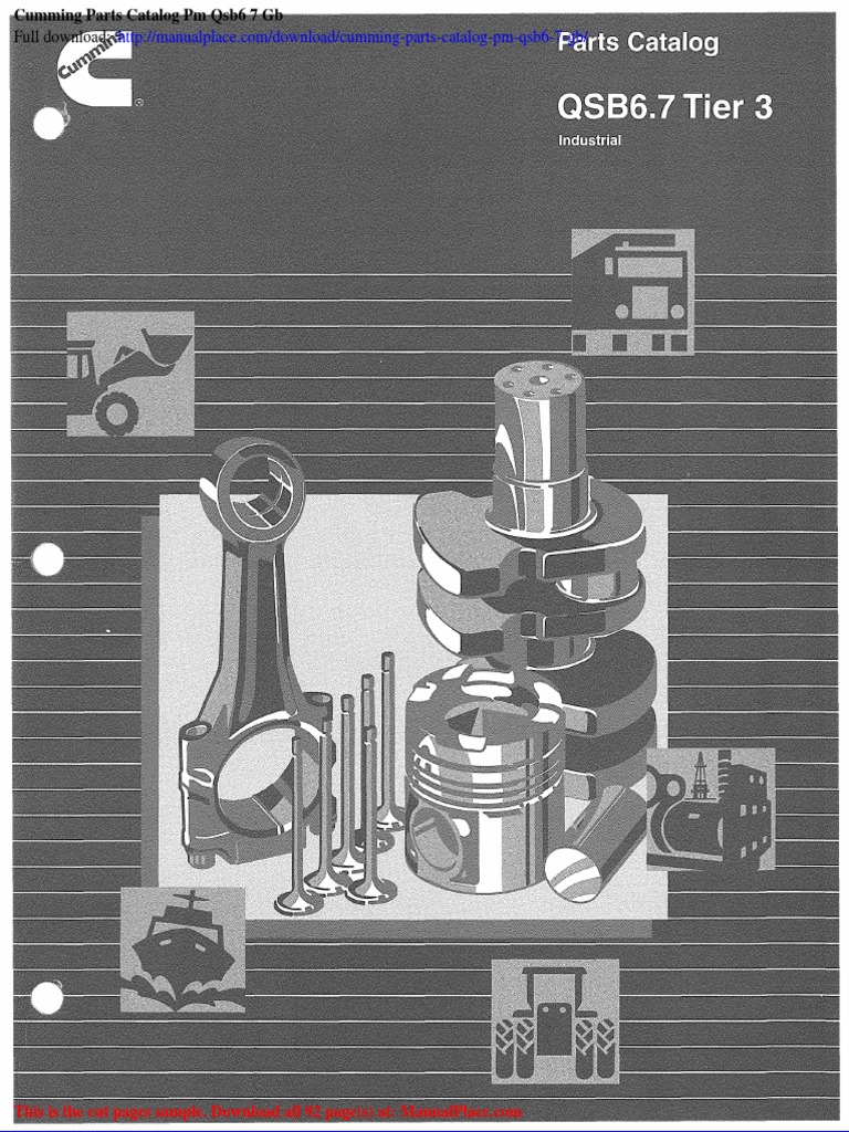 Cummins QSB6.7 Parts Catalog PDF | PDF | Fuel Injection | Cummins
