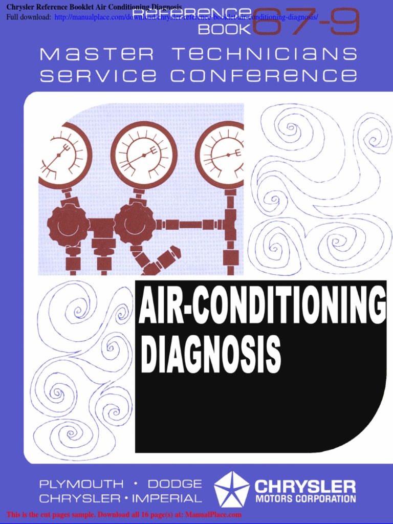 Chrysler Reference Booklet Air Conditioning Diagnosis | PDF | Business