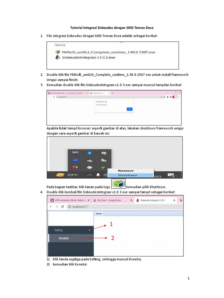 Panduan Integrasi Siskeudes-SIKD | PDF | Komputer