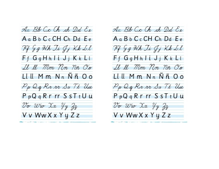 Abecedario Manuscrito | PDF