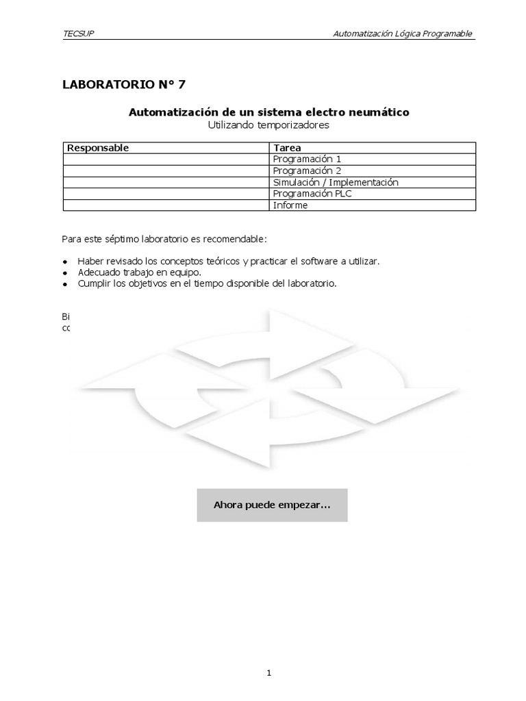 Lab 07-Electroneumatica | PDF | Automatización | Informática