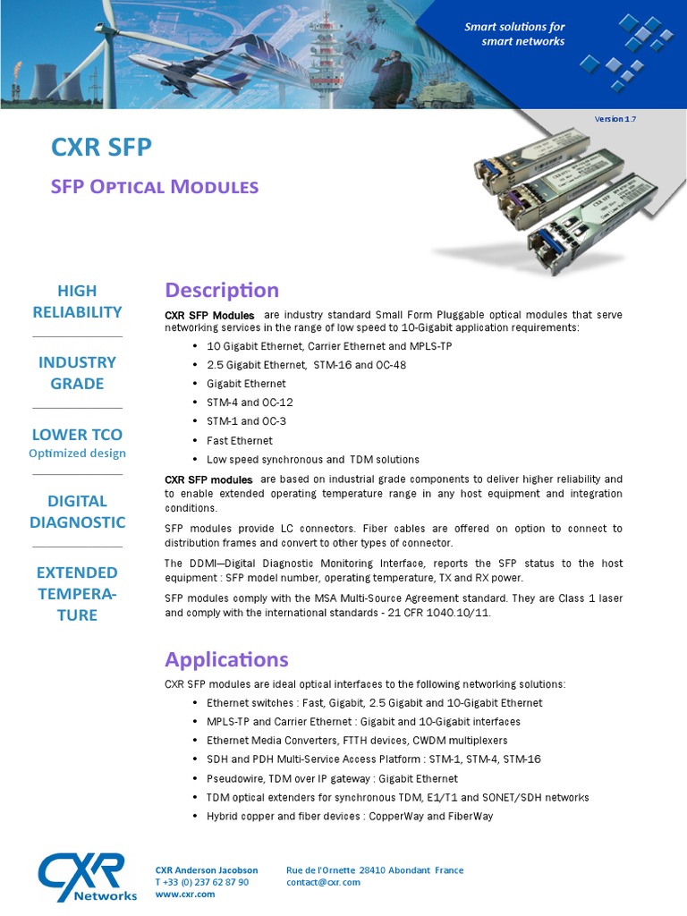 SFP Modules Uk | PDF | Telecommunications Equipment | Data Transmission