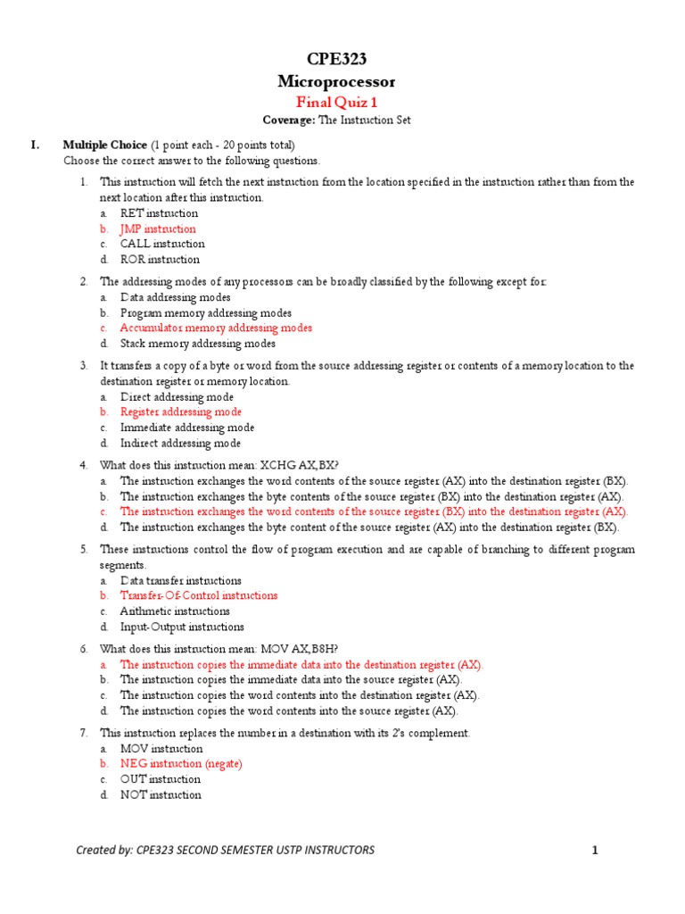 CPE323-Micro-Final Quiz 1 | PDF | Pointer (Computer Programming ... CPE323-Micro-Final Quiz 1 | PDF | Pointer (Computer Programming ...