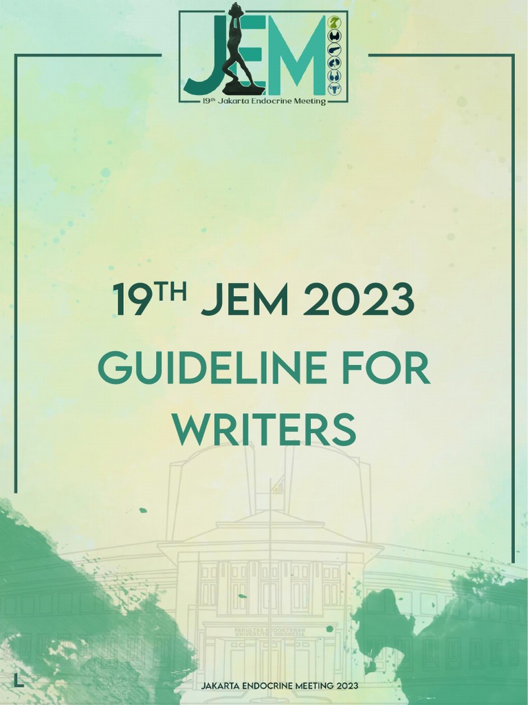 JEM Guideline For Writers 2023 | PDF