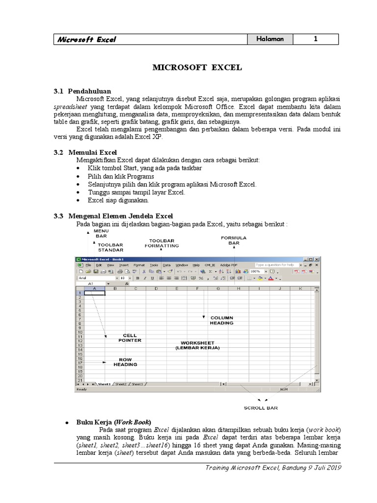 Materi Microsoft Excel | PDF | Metode & Bahan Ajar