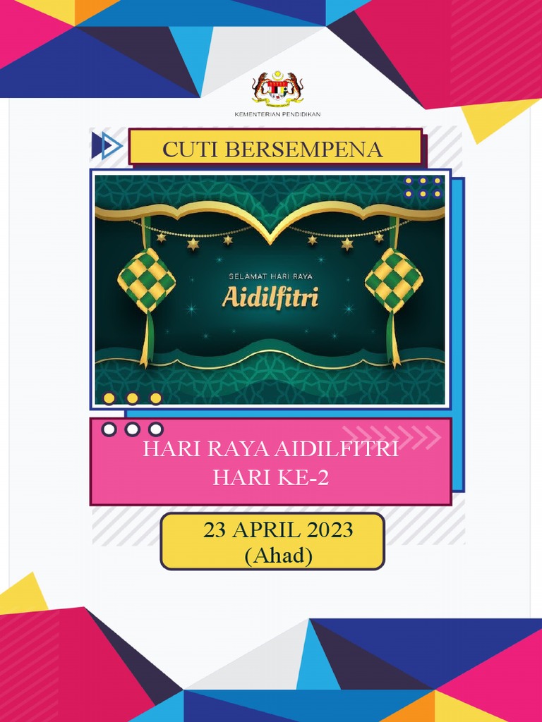 Poster Cuti Perayaan (Editable Teks) | PDF