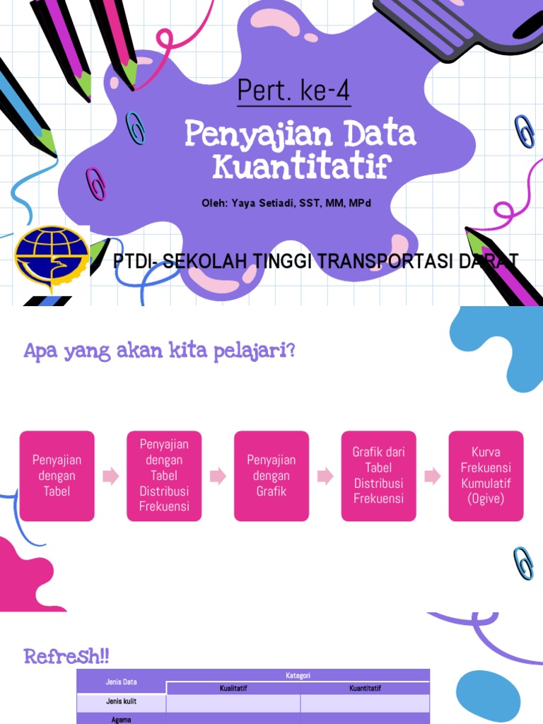 4 Penyajian Data Kuantitatif | PDF