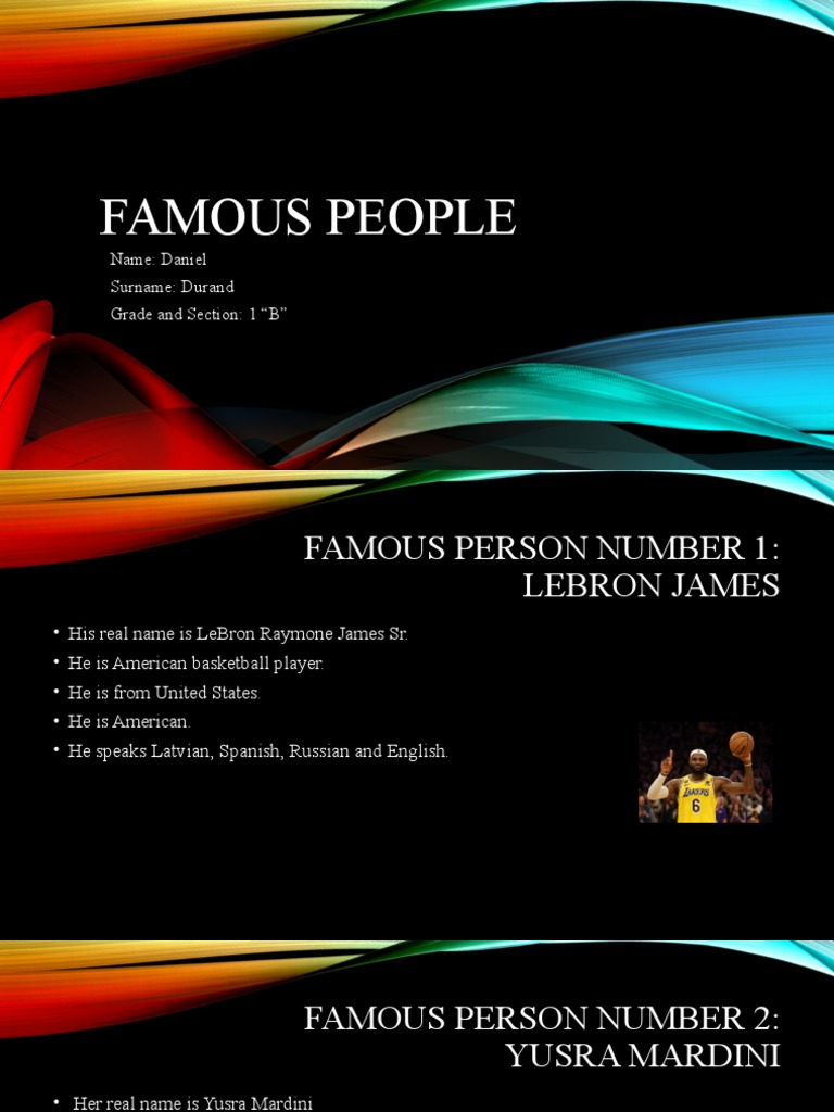 Famous People | PDF