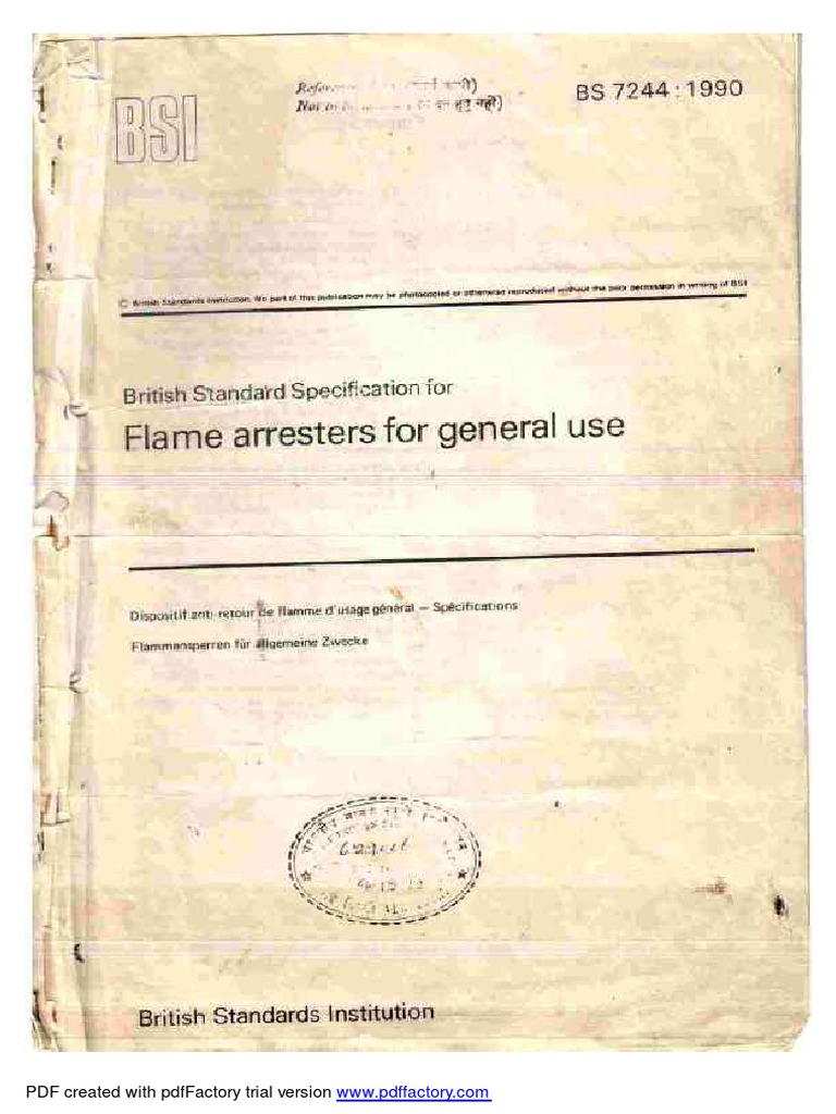 BS 7244_1990 for FA | PDF