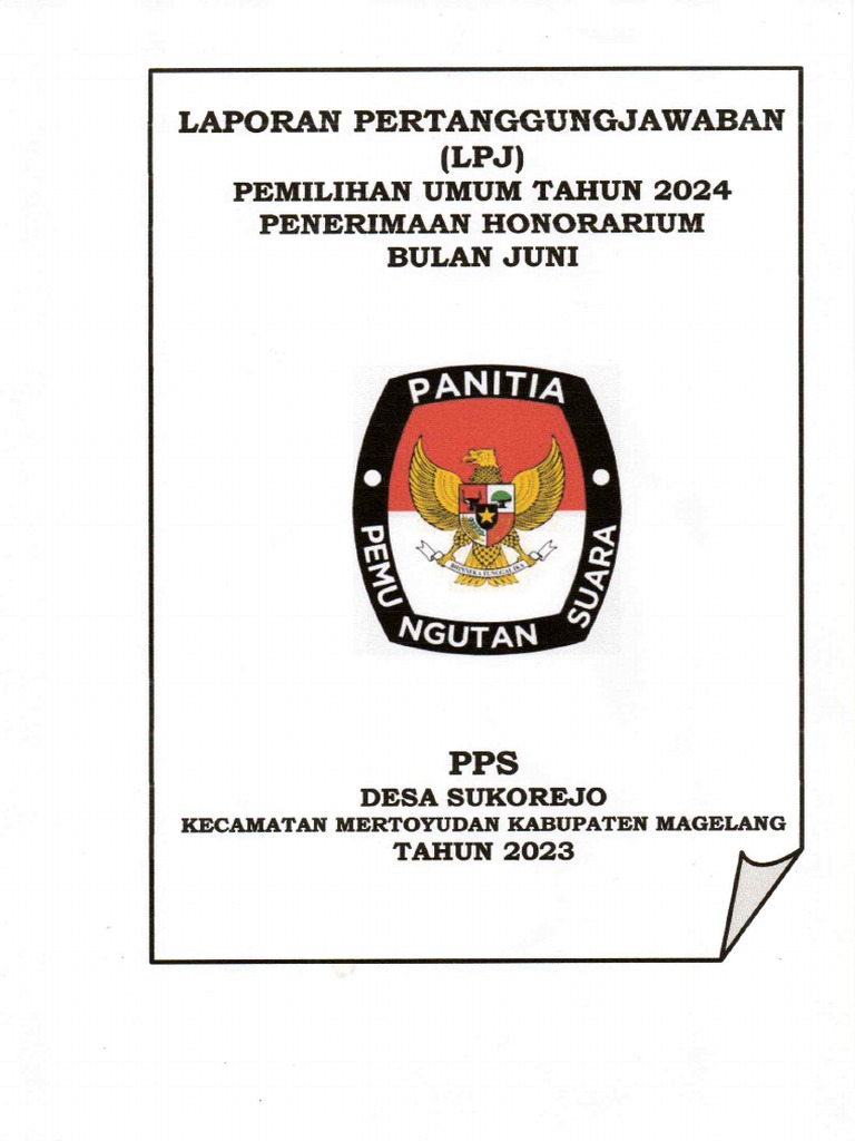 LPJ HONORARIUM PPS SUKOREJO JUNI REVISI | PDF