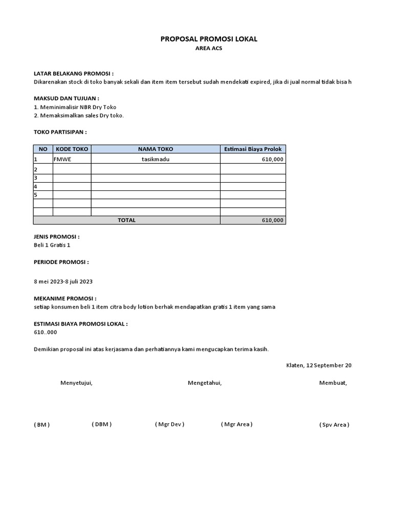 Proposal Prolok Fmwe 2 | PDF