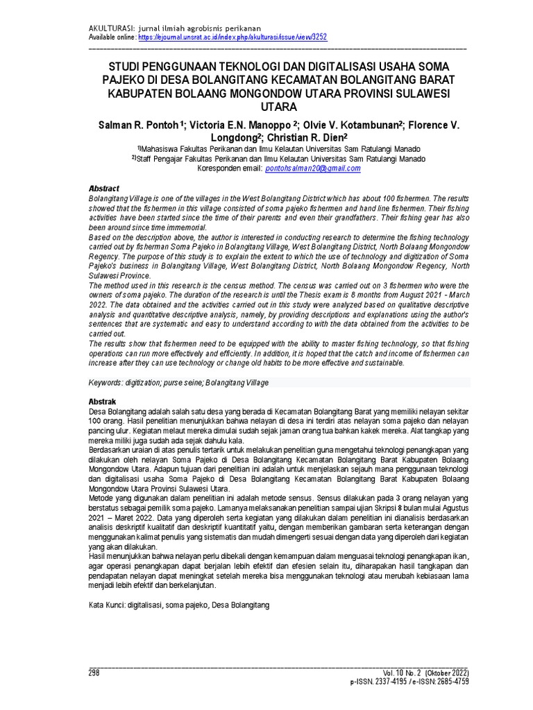 Akulturasi jaa,+30.+Salman+Pontoh+ (298-309) | PDF | Technology & Engineering