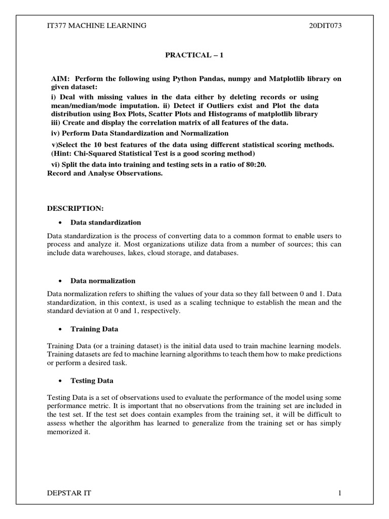 20dit073 Jay Prajapati Ml Pdf Regression Analysis Dependent And Independent Variables