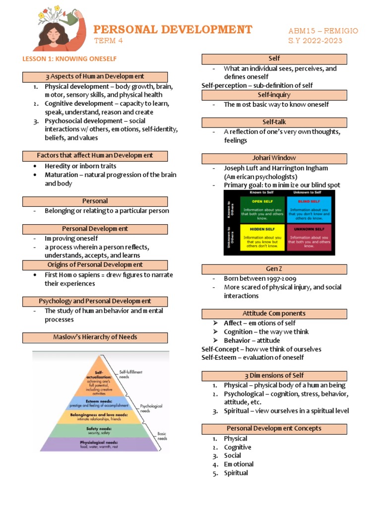 Personal Development | PDF | Adolescence | Stress (Biology)