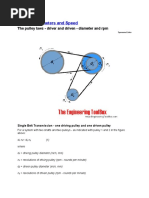 Pulley System Calculations Guide | PDF | Belt (Mechanical) | Torque