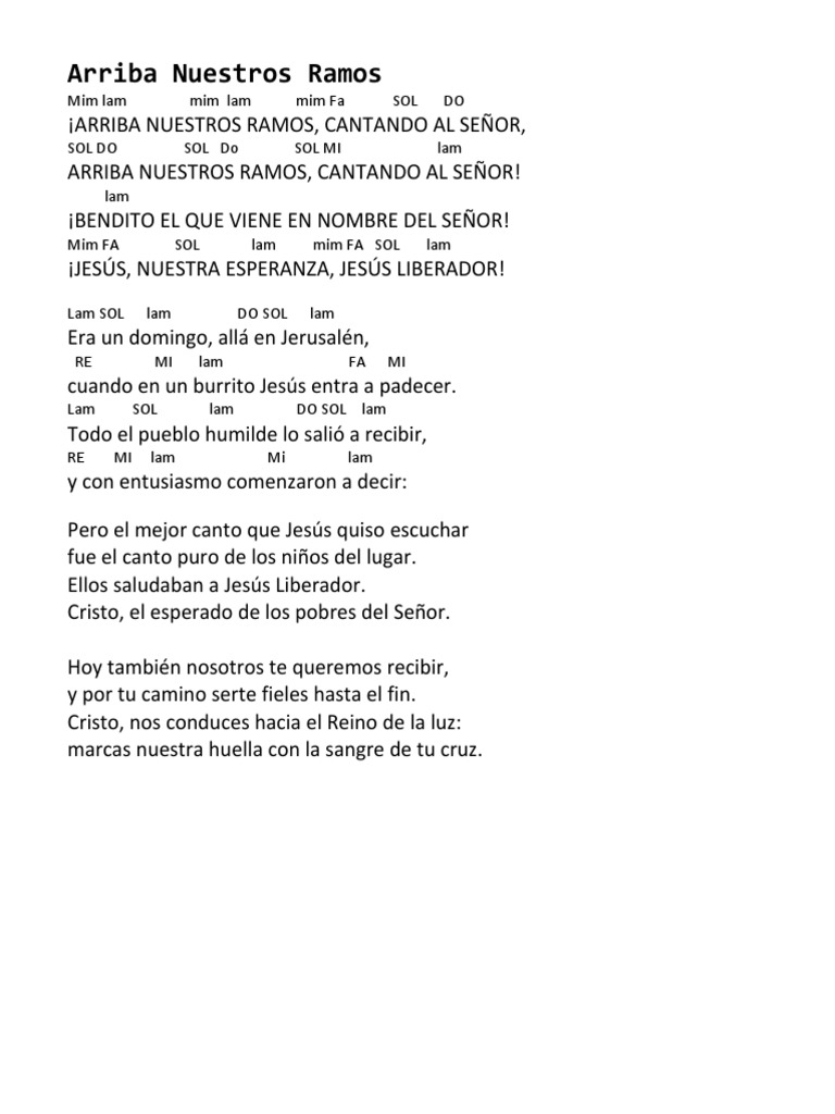 Domingo de Ramos 2023 | PDF | Oración | Cristo (título)