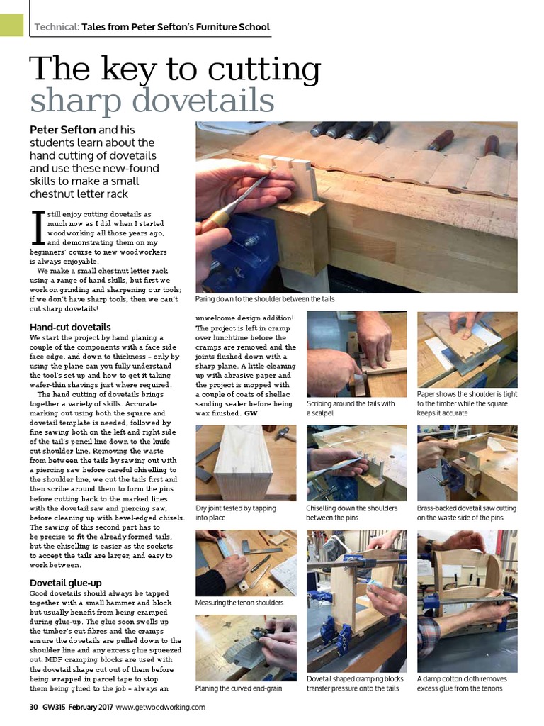 Peter Sefton Cutting Sharp Dovetails Article Good Woodworking Magazine ...