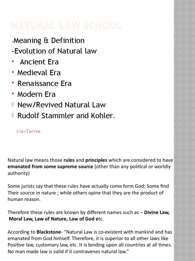Natural Law School-Jurisprudence | PDF | Natural Law | Jurisprudence