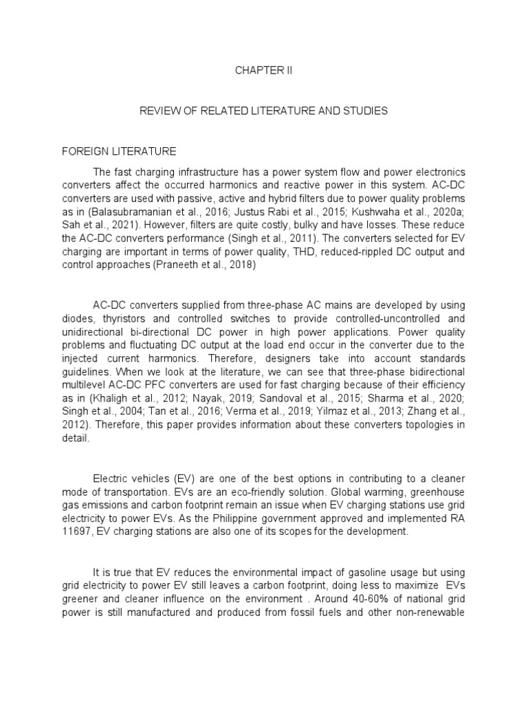Chapter Ii Thesis | PDF | Electric Vehicle | Solar Power